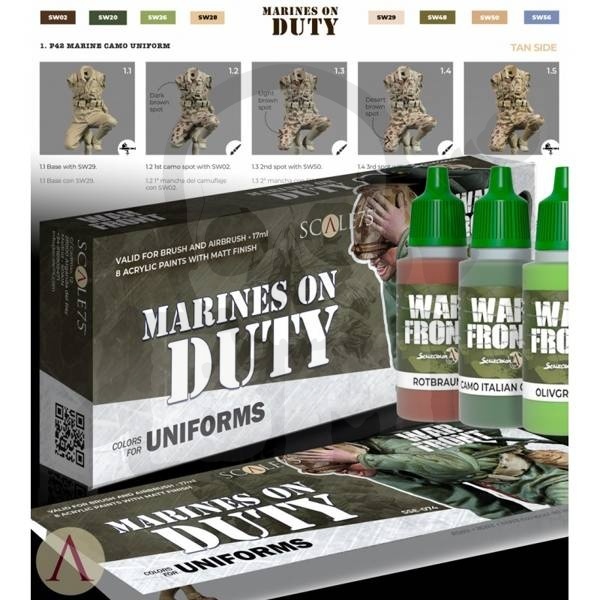 Battle-Models > Scale 75: Marines on Duty Paint Set - zestaw 8 farb ...